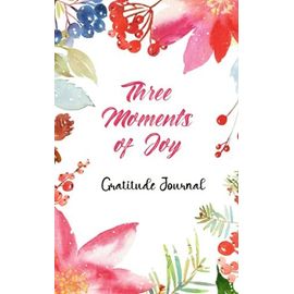 Three Moments Of Joy Gratitude Journal: Journal For Recording Three ...