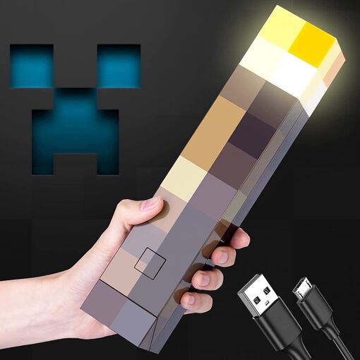 Lampe torche Brownstone Pixels pour montage au mur ou tenue a la main ...