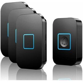 Sonnette sans fil, ensemble de sonnette sans fil, portée de 400 m IP55 ...