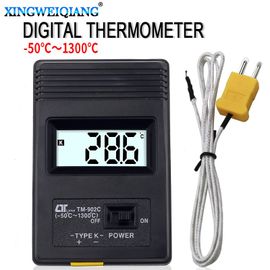 Thermomètre numérique avec sonde thermocouple type K (TM-902C), système de mesure de la ...