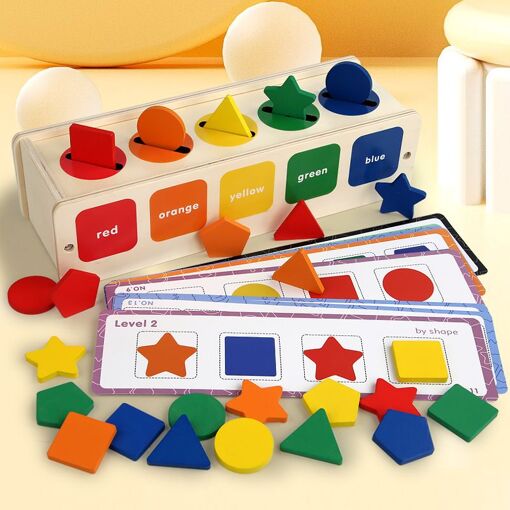 Sorting Cup Jeu de tri Montessori Jouets avec boîte de Rangement d ...