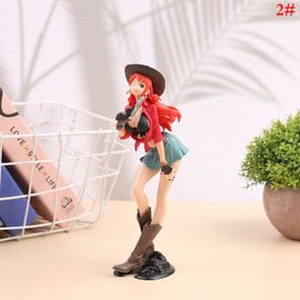 Figurine de dessin animé One Piece 19Cm Monkey.D.Luffy Cowboy Zoro Luffy Nami figurine en PVC ...