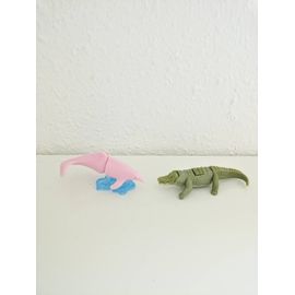 Lot de 2 figurines figurine Kinder Surprise Natoons VD286 dauphin rose ...