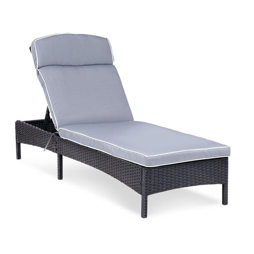 Chaise longue de jardin transat de plage bain de soleil bronzage en ...