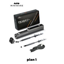 Miniware TS101,fer à souder électrique 65W,température programmée LCD,nouvelle mise à niveau ...