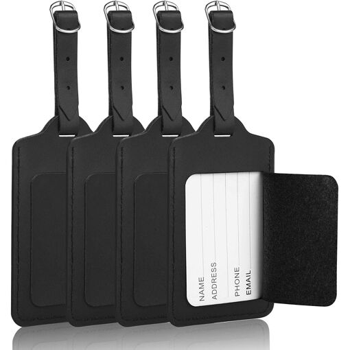Étiquettes de Bagage, 4PCS Étiquettes d'identification de Valise ...