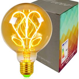 Vintage Led Ampoule G95 Coeur Filament Edison Ampoule 4 W Dimmable DIY Ampoule Décorative 220 ...