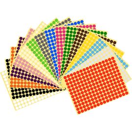 Pastille Autocollante de Couleur, 4160Pcs Gommettes Autocollantes ...