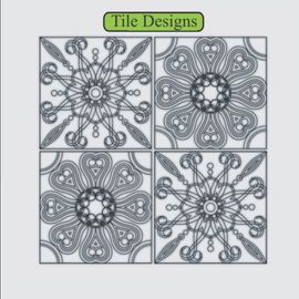 Tile Designs: 50 Original Tile Coloring Pages for Artists of all Ages ...