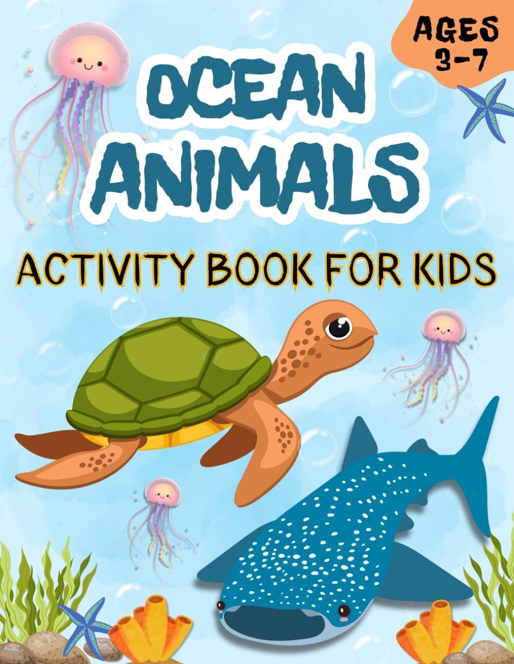 Ocean Animals Activity Book For Kids: Dot Markers, Dot to Dot, Mazes ...