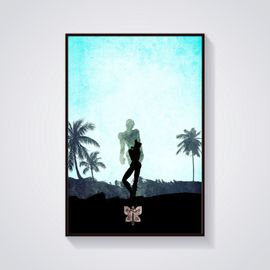 Affiche de dessin animé japonais Jolyne Cujoh Jotaro Kujo Is Jojo Ken ...