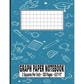 Graph Paper 2 Squares Per Inch: Large Composition Notebook Journal | 1/ ...