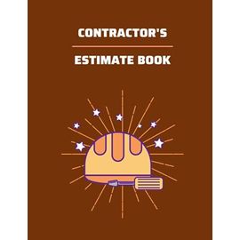 Estimate Book Contractor: Job Estimate Quote Record Book With Client ...