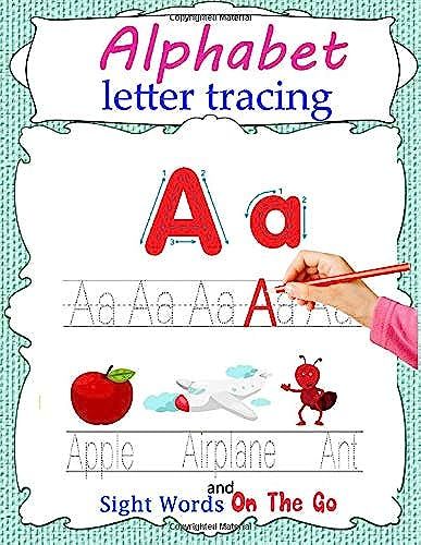 Alphabet Letter Tracing And Sight Words On The Go: Alphabet Handwriting ...