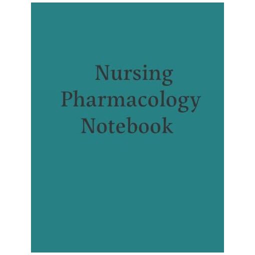 Nursing pharmacology blank medication template notebook & note guide ...