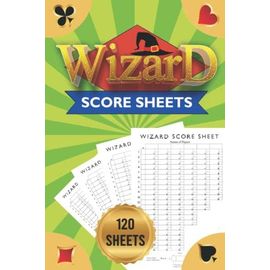 Wizard Score Pads: Wizard Card Game Score Pads, Wizard Scoring Sheets ...