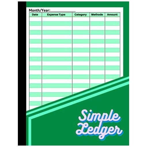 Simple Ledger: Bill Organizer And Personal Expense Tracker, Diary ...