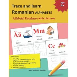 Trace and learn Romanian ALPHABETS: Alfabetul Românesc with pictures ...