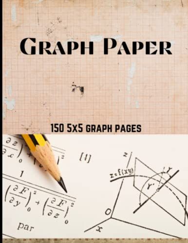 Graph Paper: Large 8.5x11 graph paper notebook, black & white ...