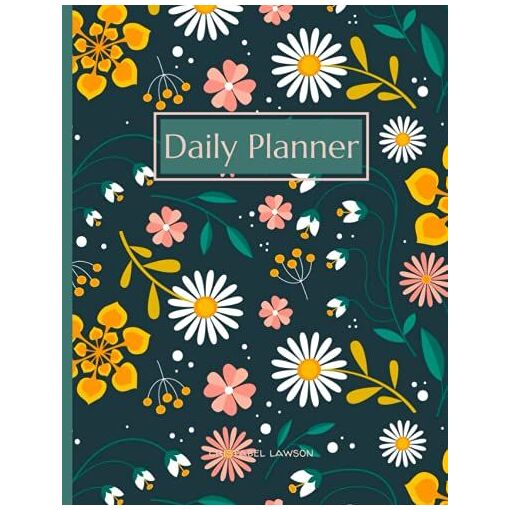 Floral Daily Planner, Undated: Organize Your Daily Schedule and Things ...