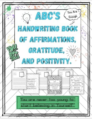 ABC's Handwriting Book of Affirmations, Gratitude, and Positivity ...
