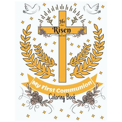My First Communion Coloring Book: First Holy Communinion With Biblical ...