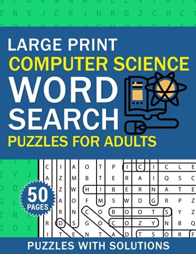 Large Print Computer Science Word Search Puzzles for Adults: Computer ...
