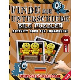 Finde Die Unterschiede : Bild Puzzlen - Activity Buch Fürs Erwachsene ...