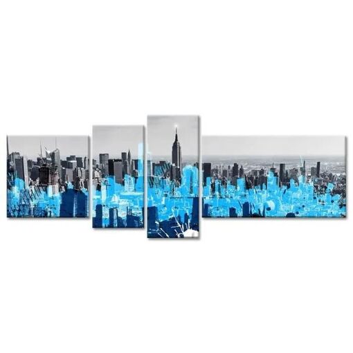 Tableau Déco Impression NYC Graphisme - Urbain - 160x60 cm | Rakuten