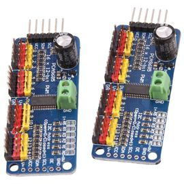 Servomoteur PWM PCA9685 16 canaux 12 bits, Module I2C IIC pour Arduino Raspberry Pi, 2 pièces ...