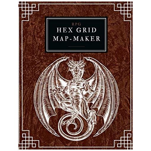 RPG Hex Grid Map-Maker (SMALL): 200 pages of hex-grid map paper to ...