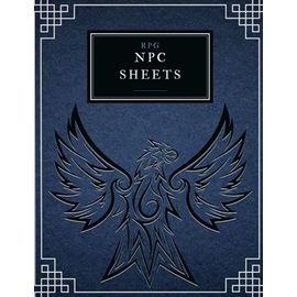 Npc Character Sheet Journal: Create, Record, And Keep Track Of Your ...