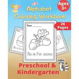 Alphabet Coloring workbook Preschool&Kindergarten. Workbook for kids ...