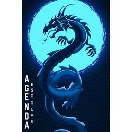 Agenda Escolar 2021-2022 Dragón: Planificador escolar día por página ...