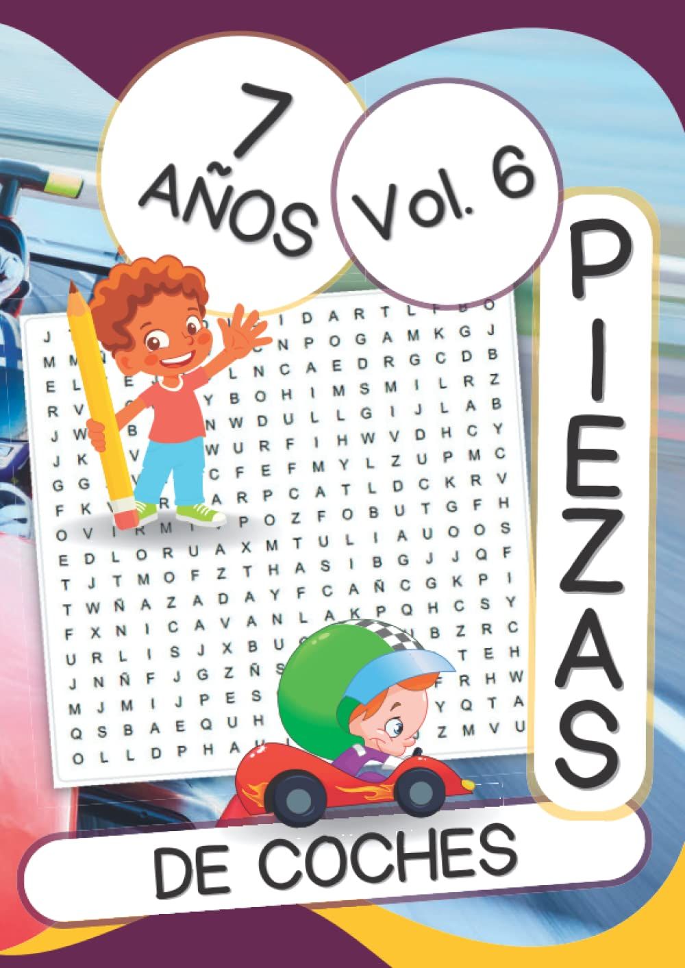 Sopas de Letras para Niños de 7 años, Piezas y partes de Coches ...