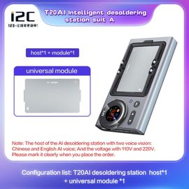 Station de Dessoudage Intelligente i2C T20 AI,Plate-forme Chauffante pour iPhone X 11 12 13 14 ...