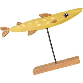 TRA-Ornement De Petits Poissons en Bois Sculpture De Poissons D ...