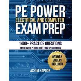 PE Electrical and Computer Power Exam Prep: 1400+ Practice Questions ...