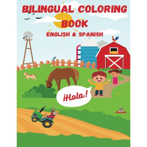 Bilingual Farm Animal Coloring Book: Learning the Alphabet in English ...