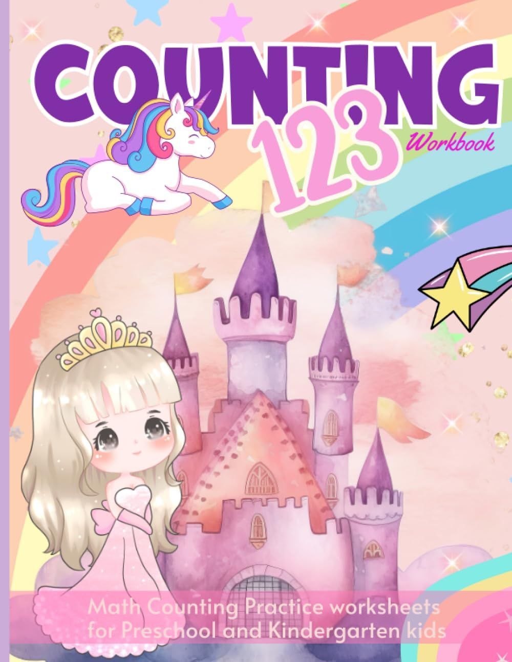 Counting 123 Workbook: Math Counting practice worksheets for Preschool ...