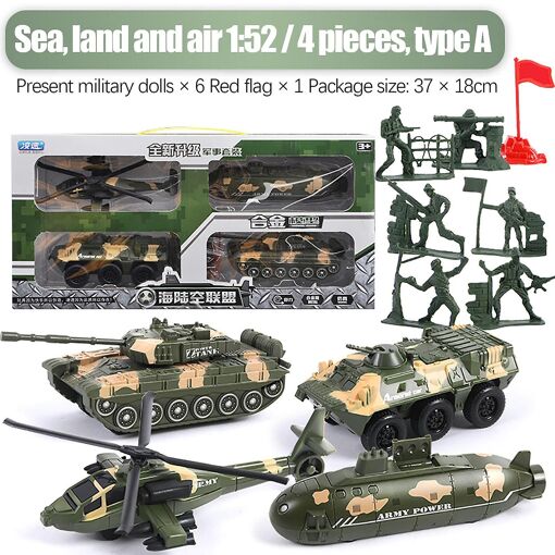 Mardi Gras cadeaux Diecast Military Vehicle Jouet, jouet militaire 4 ...