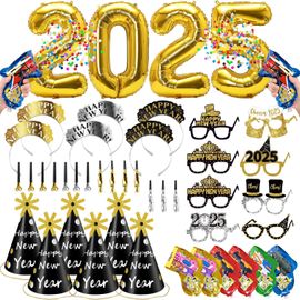 Decoration Nouvel An 2025 Kit Nouvel An 2025 Gold 2025 Numérique Ballon ...