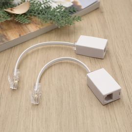 2pcs RJ11 vers RJ45 Convertisseur Adaptateur Téléphone Répartiteur ...
