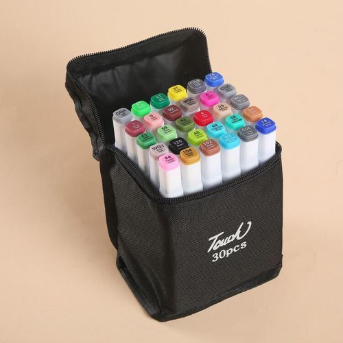 30 Couleurs Blanc Shell Marqueurs Stylos, Stylos d'Art pour Dessin ...