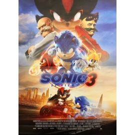 Sonic 3, Le Film / Trois - Affiche Originale De Cinéma - Format 40x60 ...