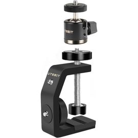 Pince Accroche Caméra de Vis 1/4 + Mini Rotule Pivotante à 360° Support ...