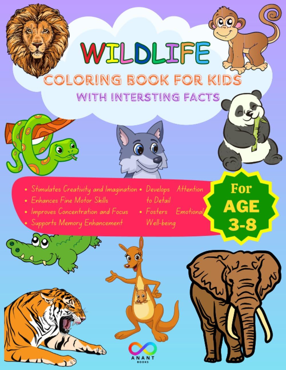 Wildlife Coloring Pages with Interesting and Fun Facts for Kids' Summer ...