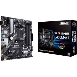 Prime B450M-A Ii Carte Mère Amd B450 Ryzen Am4 Micro Atx(M.2 Support ...