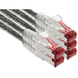 5X 2M Câble Patch Cat6 S/Ftp Blindage Pimf Câble Réseau Cat.6 Rj45 Câble Ethernet Routeur Lan ...
