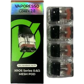 4 Pièces/Paquet V-Aporesso Xros Pod Cartridge (0,6¿ 3 Ml Corex 2.0 ...